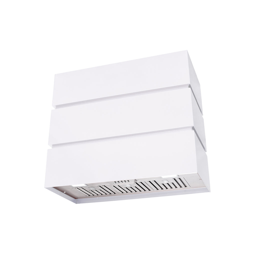 Akicon 36" Stainless Steel Wall Mount Range Hood, 3 Stacks Kitchen Hood ...
