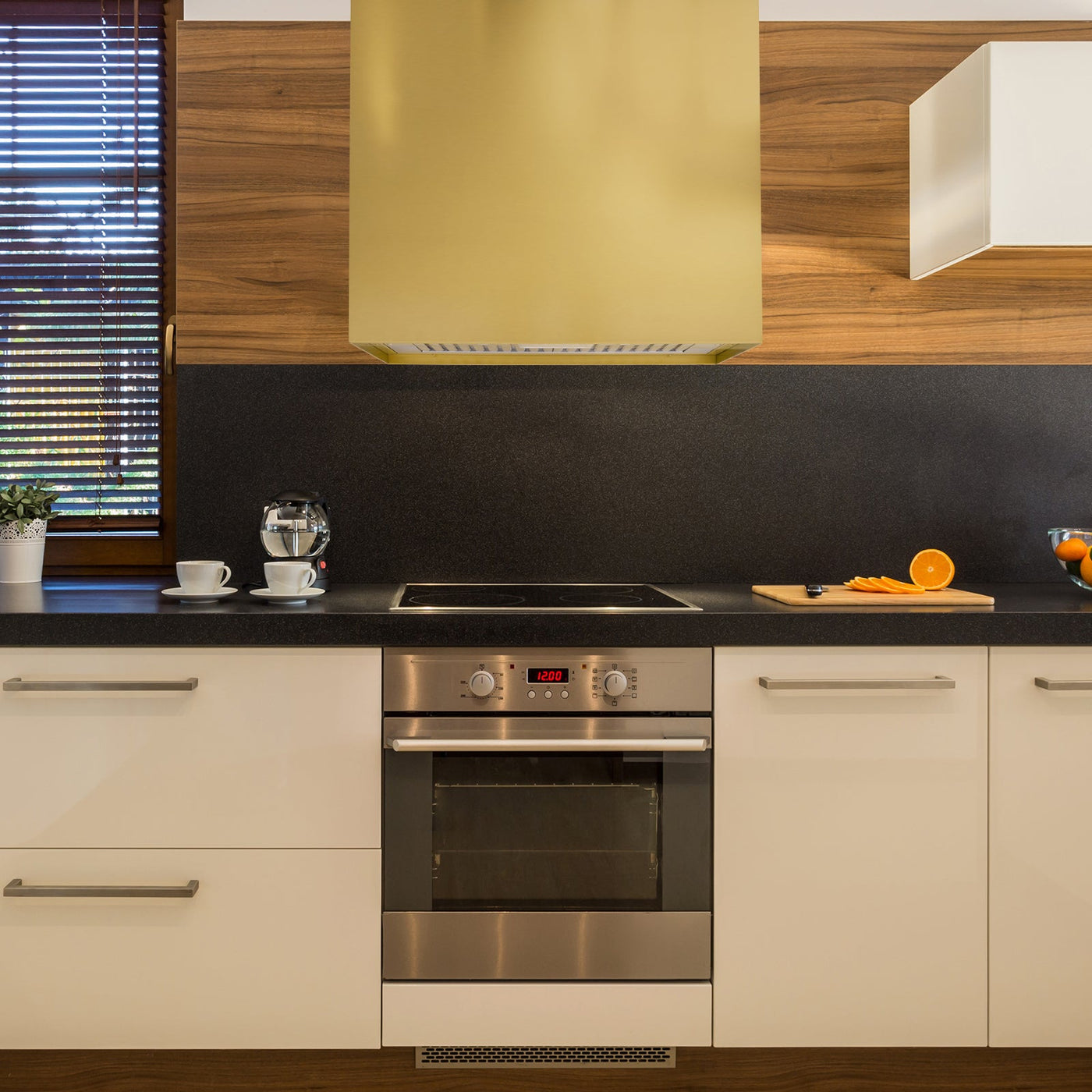 Akicon 30" Stainless Steel Wall Mount Range Hood Modern Box with 600 ...