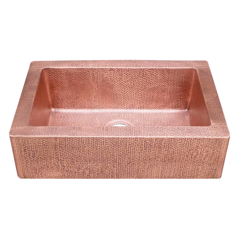 Akicon Single Bowl Farmhouse Apron Copper Kitchen Sink - AKS50041-C