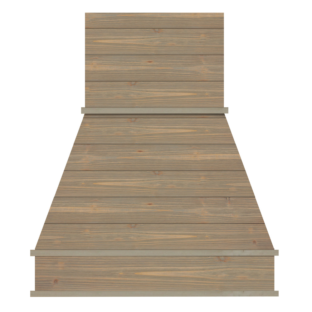 Custom Rustic Range Hood, Reclaimed Barn Wood Vent Hood with Insert Ve