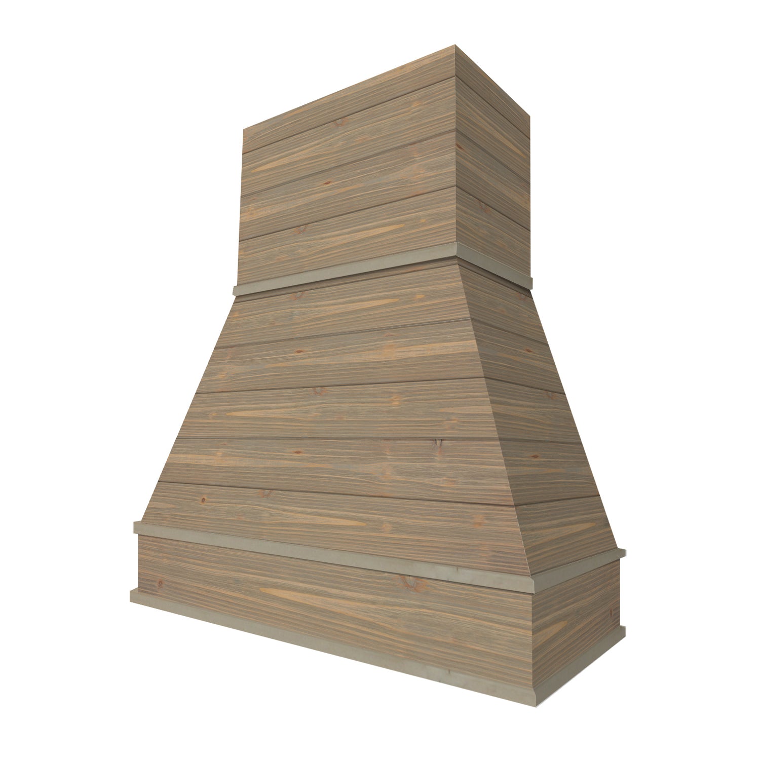 Custom Rustic Range Hood, Reclaimed Barn Wood Vent Hood with Insert Ve