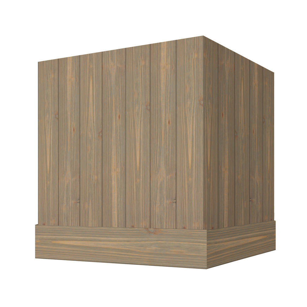 Custom Rustic Range Hood, Reclaimed Barn Wood Vent Hood with Insert Ve