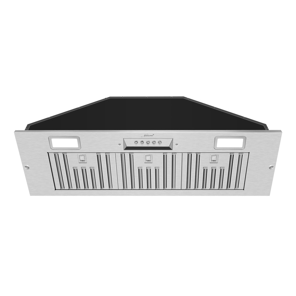 36" Range Hood Insert, 600 CFM Built-in Stainless Steel Kitchen Hood w